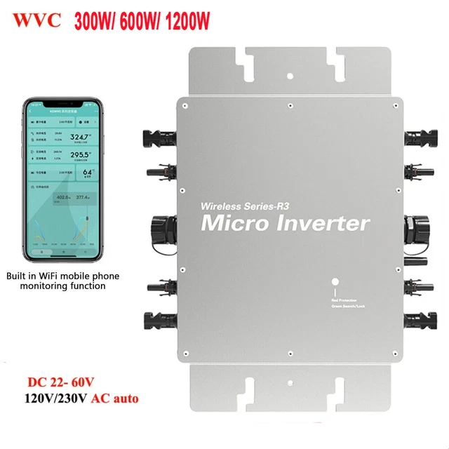 800W SMART MICRO Inverter Solar Wechselrichter Grid Tie APP Überwachung 220V EUR 109,99 ...