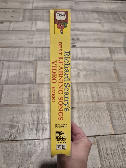 RICHARD SCARRY'S BEST Learning Songs Video Ever! (VHS, 1993) $18.50 ...