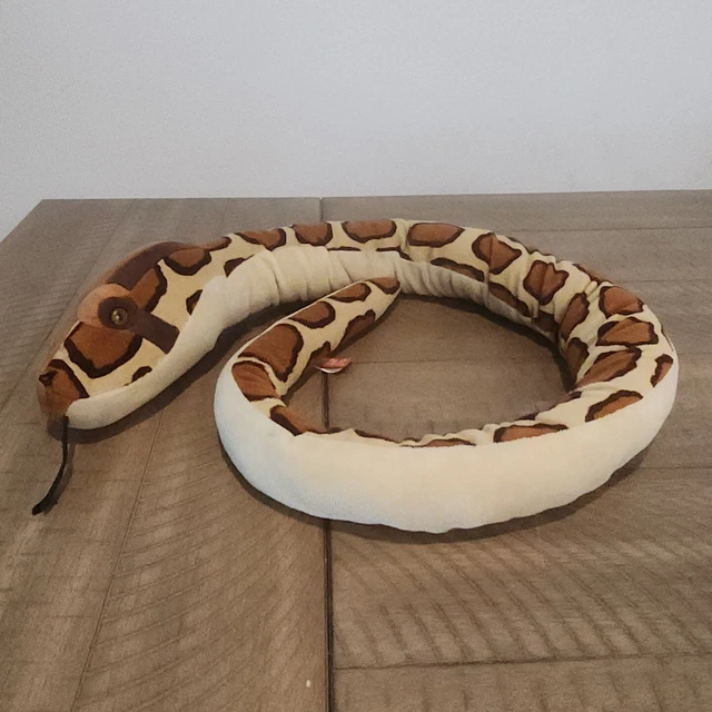 WILD REPUBLIC BURMESE Python Snake Huge Jumbo Plush Stuffed Animal Toy ...