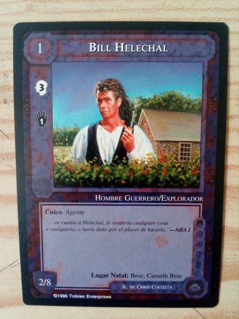 CARTA TRADING CARD Bill Helechal - El Señor De Los Anillos EUR 1,00 ...