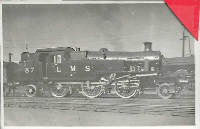 LMS LIVERY - Stanier Class 3 - 2-6-2T No. 87 - Vintage Image - # L3239 ...