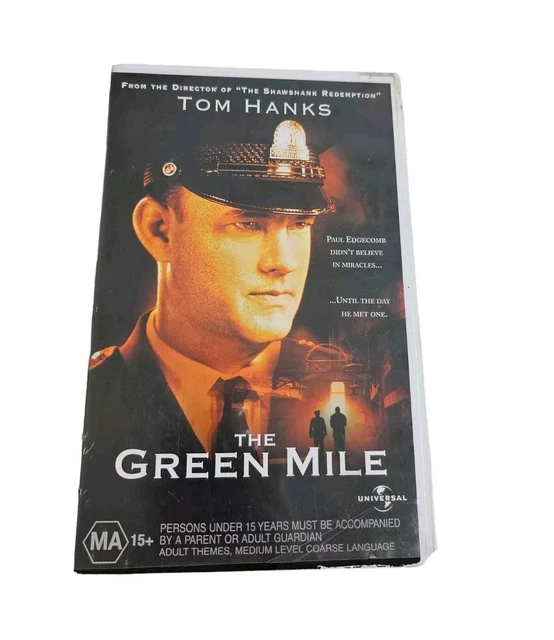 THE GREEN MILE VHS, Cassette Tape, MA15+, 1999, TOM HANKS, Drama ...