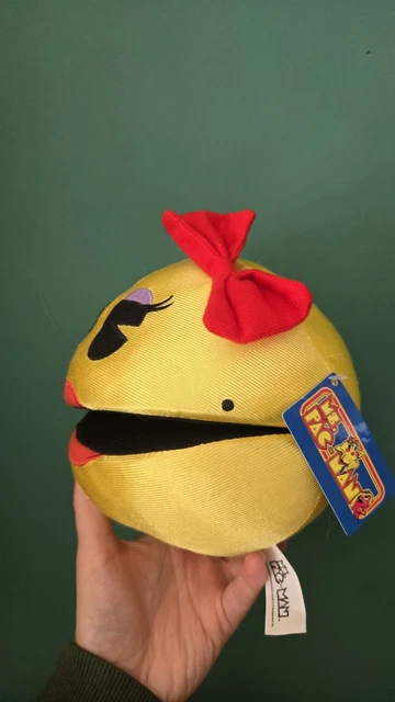 MS. PAC-MAN OFFICIAL Plush Soft Toy Yellow Bandai Namco 7" £10.78 ...