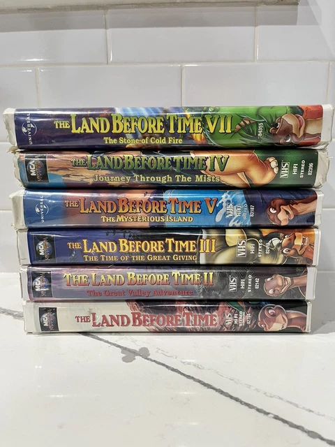 THE LAND BEFORE Time VHS Collection Lot of 6 Tapes Universal Studios ...
