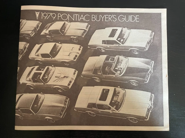 ORIGINAL VINTAGE 1979 Pontiac Buyers Guide Full Line Sales Brochure $11 ...