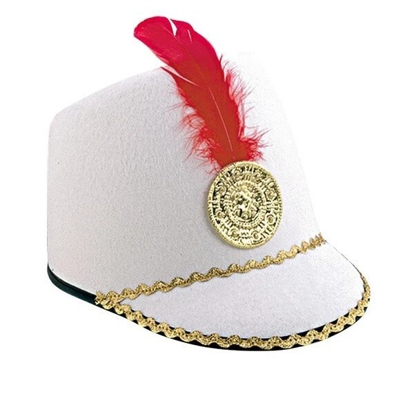 MAJORETTE HAT MARCHING Band Toy Soldier Fancy Dress Accessory White £8. ...