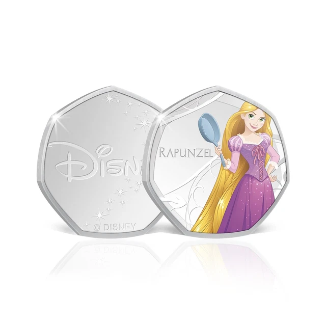 DISNEY PRINCESS GIFTS for Women 50p Shaped Collectable Coin Rapunzel ... DISNEY PRINCESS GIFTS for Women 50p Shaped Collectable Coin Rapunzel ...