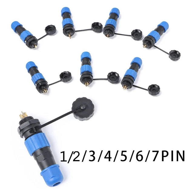 WATERPROOF PLUG SOCKET Connector Inline Mount Wire Cable Coupler ...