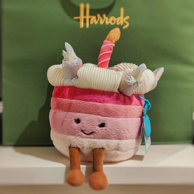 JELLYCAT HARRODS LONDON Exclusive Limited Edition Cheryl Cherry Cake ...