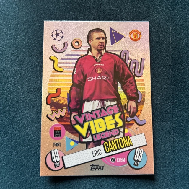 TOPPS MATCH ATTAX 2024/25 2025 Eric Cantona Man Utd Vintage Vibes Legend Card £1.74 - PicClick UK