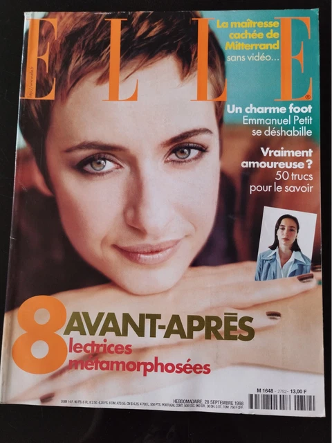 ELLE MAGAZINE 28/09/1998; Avant-Après/ Barbie/ Sandra Bullock/ M ...
