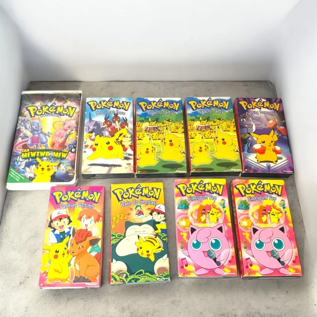 POKÉMON VINTAGE 90'S VHS Tape Lot/9 Viz Video TV Episodes Pikachu ...