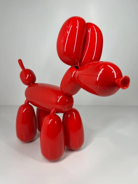 RED SQUEAKEE BALLOON dog collectable interactive movement and sounds ...
