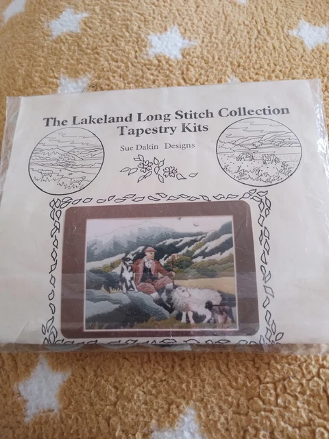 THE SHEPHERD LAKELAND Long Stitch Tapestry Kit - 8" x 6" Sue Dakin £13. ...