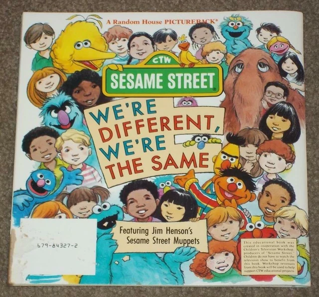 SESAME STREET WE'RE Different' We're The Same, Different Cover, 1992 ...