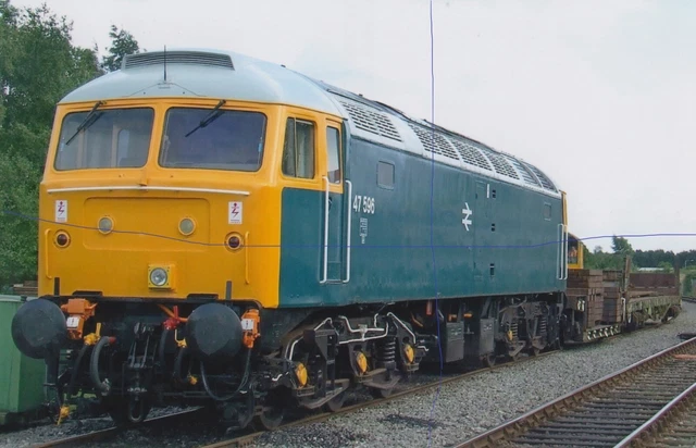 DIESEL TRAIN PHOTO Railway Picture Br Class 47 Photograph British Rail ...