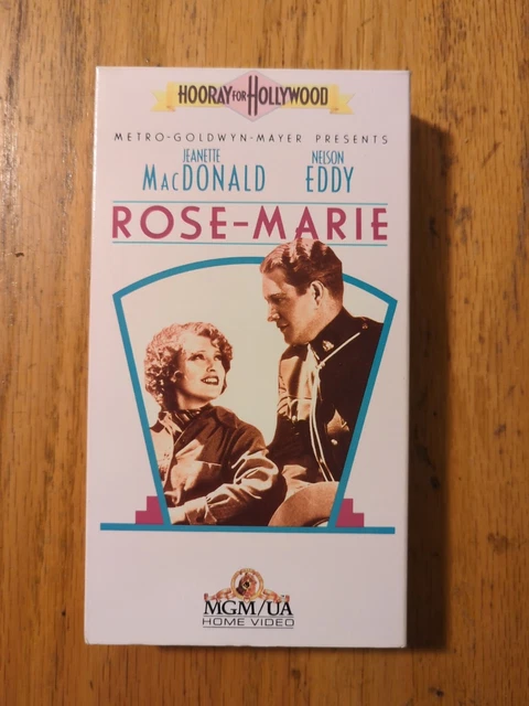 ROSE-MARIE (VHS, 1992) Nelson Eddy Jeanette Macdonald MGM Home Video £4 ...