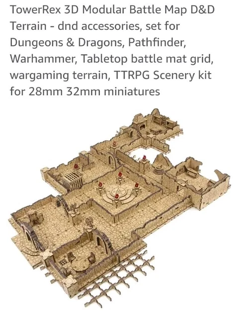 3D MODULAR BATTLE Map D&D Terrain - dnd accessories, set for Dungeons ...
