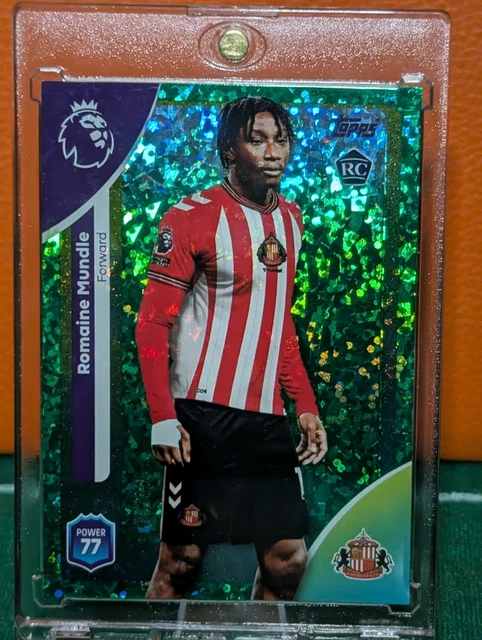 TOPPS PREMIER LEAGUE 2025/2026, Romaine Mundle 73/99 Green Sparkle ...