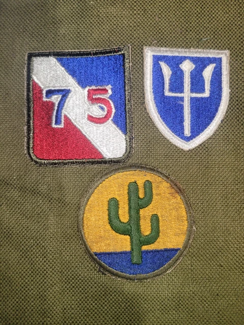 3 WWII US Army Infantry Shoulder Patch Lot, No Glow, Lot 67 £9.41 ...