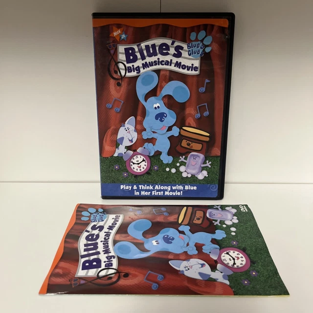 BLUE’S CLUES BLUE'S Big Musical Movie DVD+Insert Paper Very Good ...