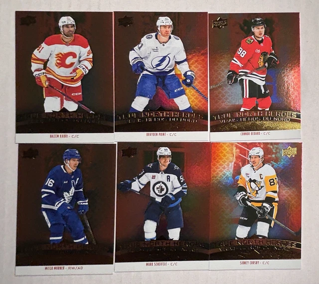 2025-26 UPPER DECK Tim Hortons True North Heroes 6 Card Insert Set ...