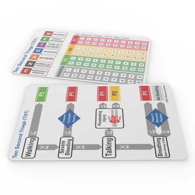 METHANE TRIAGE TALLY Count TST Reference Card Student Paramedic Nurse ...