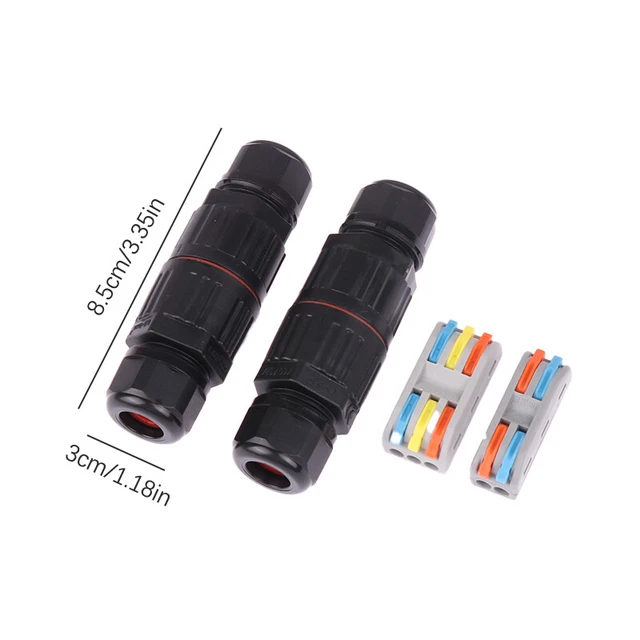 IP68 CABLE WATERPROOF Joint Wire Quick Connection Connector Rainproof ...
