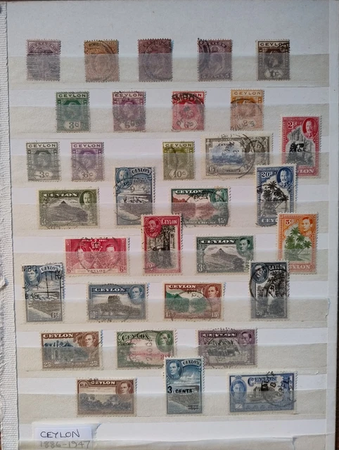 THE ASIA COLLECTION - Postage Stamps from Ceylon - 1886-1947. £1.35 ...
