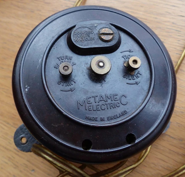 VINTAGE BAKELITE METAMEC Electric Clock Mechanism Spares Repair £5.00 ...