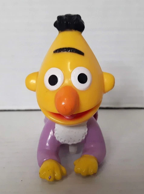 VINTAGE 1990 ILLCO Sesame Street Wind-Up Crawling Baby Bert Toy $9.99 ...