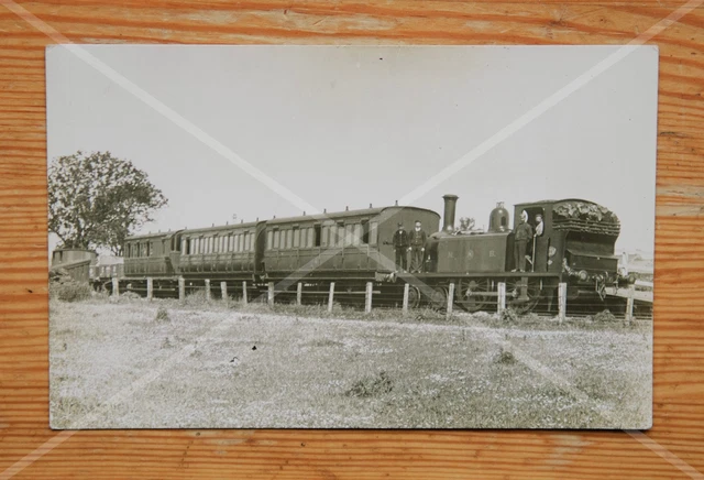 RARE VINTAGE RP postcard CARMYLLIE LIGHT RAILWAY Arbroath Angus ...