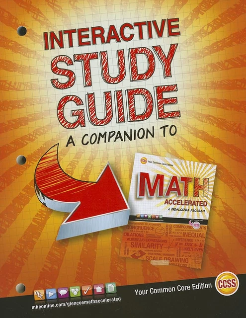 GLENCOE MATH ACCELERATED, Interactive Study Guide (MERRILL PRE-ALGEBRA ...