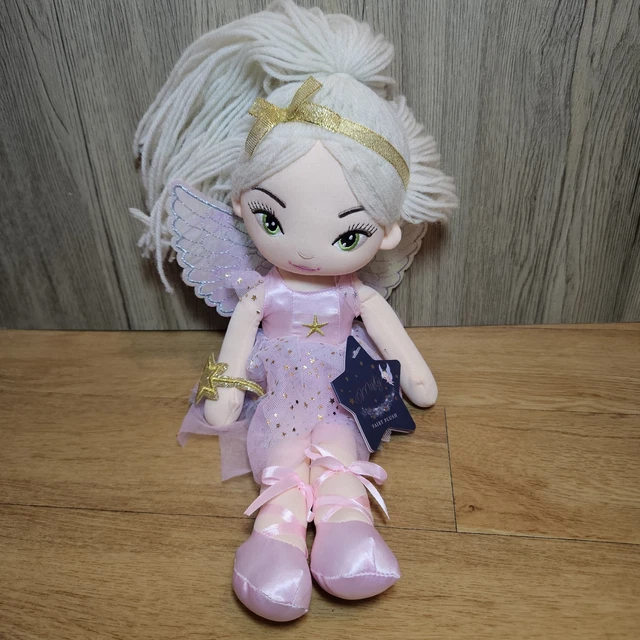 MISTY FAIRY CARD Factory Ballerina Pink Hair Soft Toy Plush Doll Tagged ...
