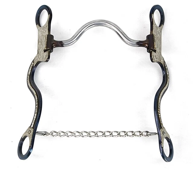 BRIDON WESTERN ENTIER de Pont Avec Insertion en Cuivre Bit With Copper ...