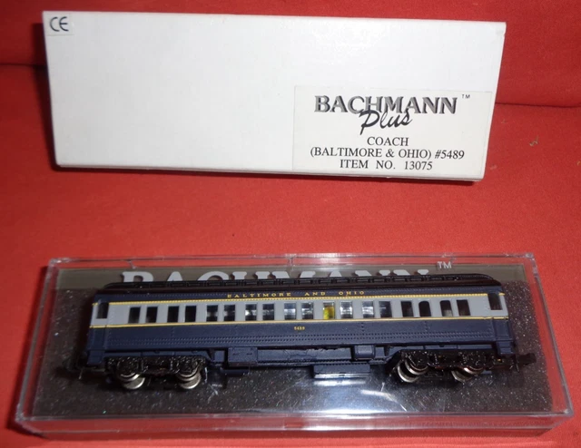 BACHMANN PLUS HEAVYWEIGHT N Gauge Baltimore & Ohio 5489 Coach No 13075 ...