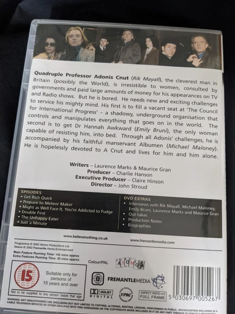 BELIEVE NOTHING SERIES (DVD, 2002) Rik Mayall All 6 Episodes 1 x DVD ...