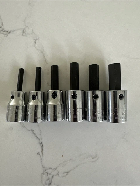 NOS 6-PC. 3/8” metric hex bit set Craftsman #42685 V Series $34.59 ...