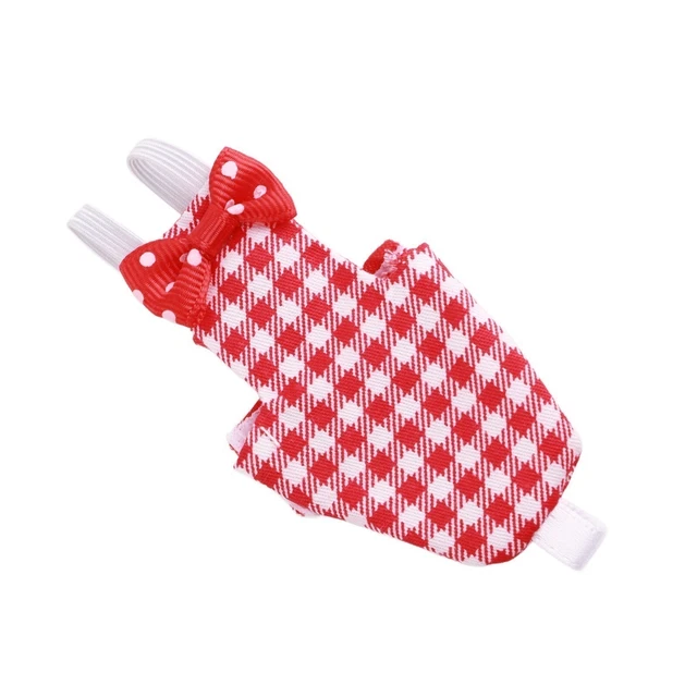 BIRD DIAPER ADJUSTABLE Red Grid Pattern Parrots Pilot Suit for Macaw ...