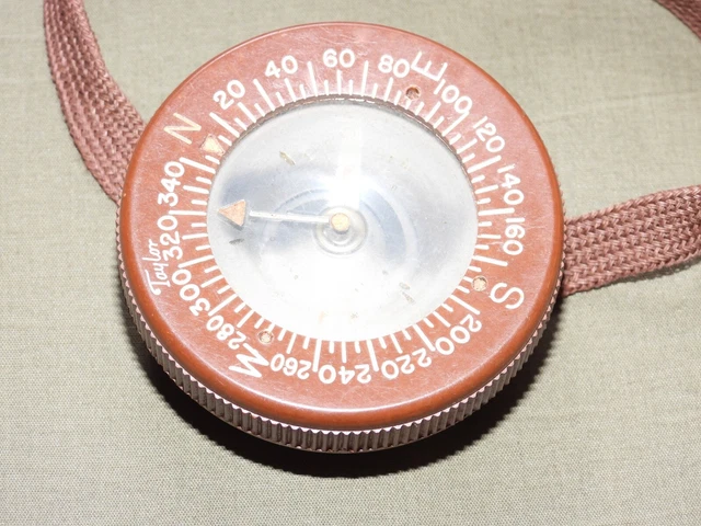 US ARMY WW2 D-DAY PARATROOPER AIRBORNE TAYLOR WRIST COMPASS Vtg Jump ...