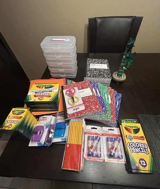 SCHOOL SUPPLIES KIT, Kids Back to School Supply Bundle, Colorful ...