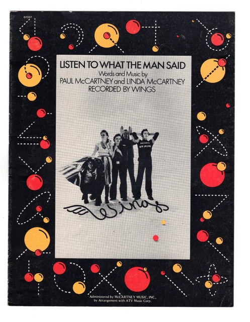 BEATLES (PAUL) &LISTEN/THE Man Said" 1975 US McCartney 1st Edition 2 ...