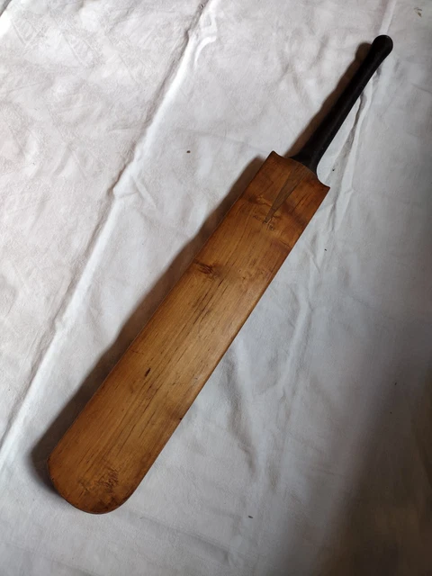 ANTIQUE CRICKET BAT very rare all cane Victorian 34" handmade v good ...