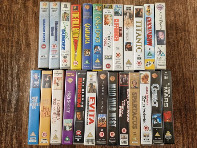 25 DIFFERENT FILMS, Movies - VHS Video Tapes - Mixed Bulk Lot #15 £14. ...