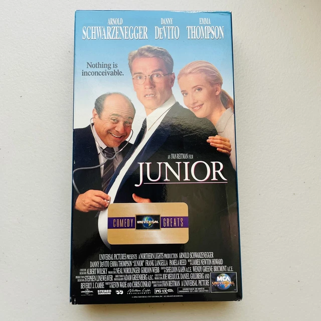 JUNIOR COMEDY VHS Tape 1995 DeVito Schwarzenegger Thompson $6.00 - PicClick