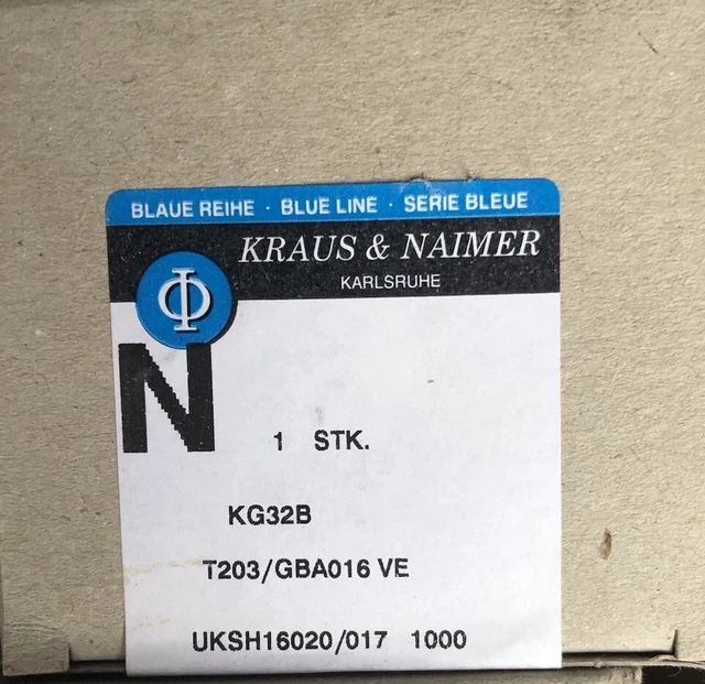 KRAUS & NAIMER Load Break Switch KG32B T203/GBA016VE - Switch ...