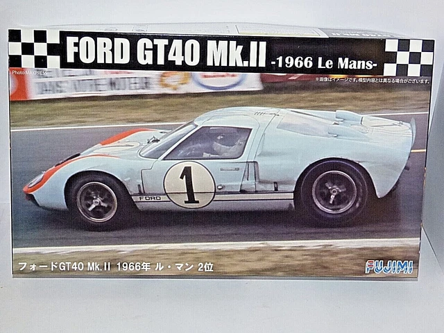 FUJIMI PLASTIC KITS 1/24th Scale Ford GT40 Mk2 1966 Le Mans $38.02 ...