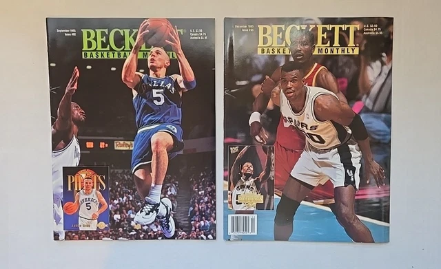 5 BECKETT BASKETBALL/BASEBALL/FOOTBALL Monthly/Card Magazine 1995 £9.79 ...