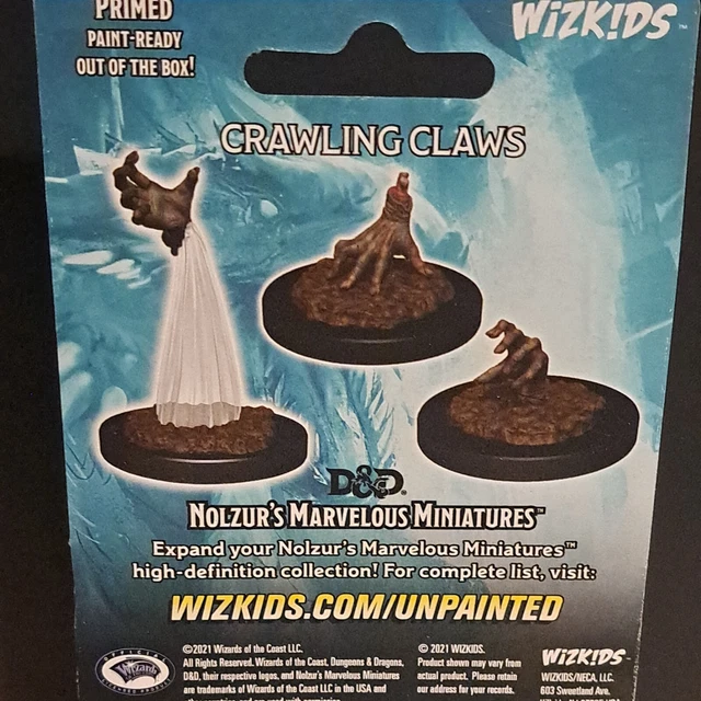 D&D: NOLZUR’S MARVELOUS Unpainted Miniatures: Crawling Claws - New £5. ...