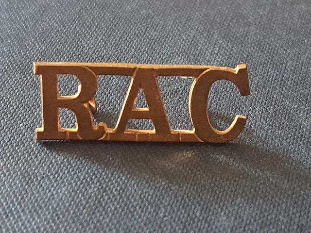 ROYAL ARMOURED CORPS RAC Officer's Pattern Shoulder Title £8.00 ...